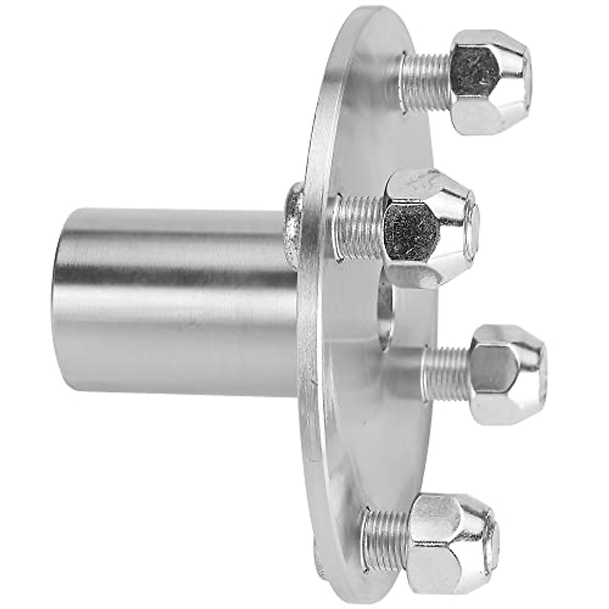 GREHUA Sprocket Axle Brake Hub Adapter 4" x 4" with 2-3/4" Hub 1/4" Keyway and 1" Bore to 3/4" Step Down for Predator 212cc 196cc 6.5Hp Dune Buggies Drift Trike Heavy Duty Go Kart Cart Parts Racing
