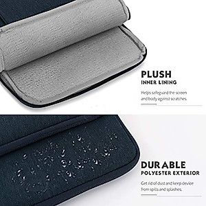MoKo Laptop Sleeve Bag for 13.3-14 Inch, Notebook Carrying Case with Pocket Fits MacBook Pro M2 14" /13" M2/M1 Pro/M1 Max 14.2 2023-2021/Air 13.6" M2 2022, Surface Pro 9/8 13", Indigo