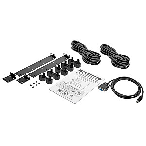 Tripp Lite Metered PDU, Auto-Transfer Switch (ATS), 20A, 120V, 1.92kW, Single-Phase - 16 Outlets (5-15/20R), Dual 12ft L5-20P Input Cords - 1U Rackmount, TAA Compliant, 2 Year Warranty (PDUMH20ATS)