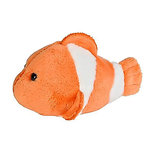 The Dreidel Company Plush Mighty Mights, 3.5" Inch Plush Stuffed, Super Soft and Cuddly Animal Toys, Classroom Decorations, Boys and Girls (Clown Fish)