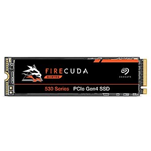 Seagate FireCuda 530 1TB M.2 PCIe Gen4 NVMe SSD - 7300 MB/s, PS5 Compatible, 1275 TBW, 3yr Rescue