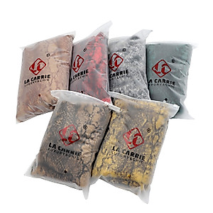 LA CARRIE Women's Snakeskin Print Faux Fur Bucket Hat Winter Warmer Fisherman Cap (Yellow)