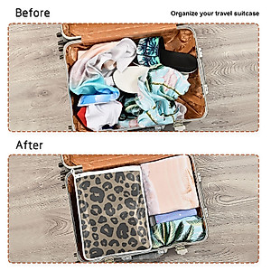 Leopard Laundry Bags Mesh Wash Bags Set of 2 Laundry Bag for Delicates Bra Washing Bags for Laundry with Zipper for Hosiery Stocking Underwear Bra Shoe College Dorm Essentials