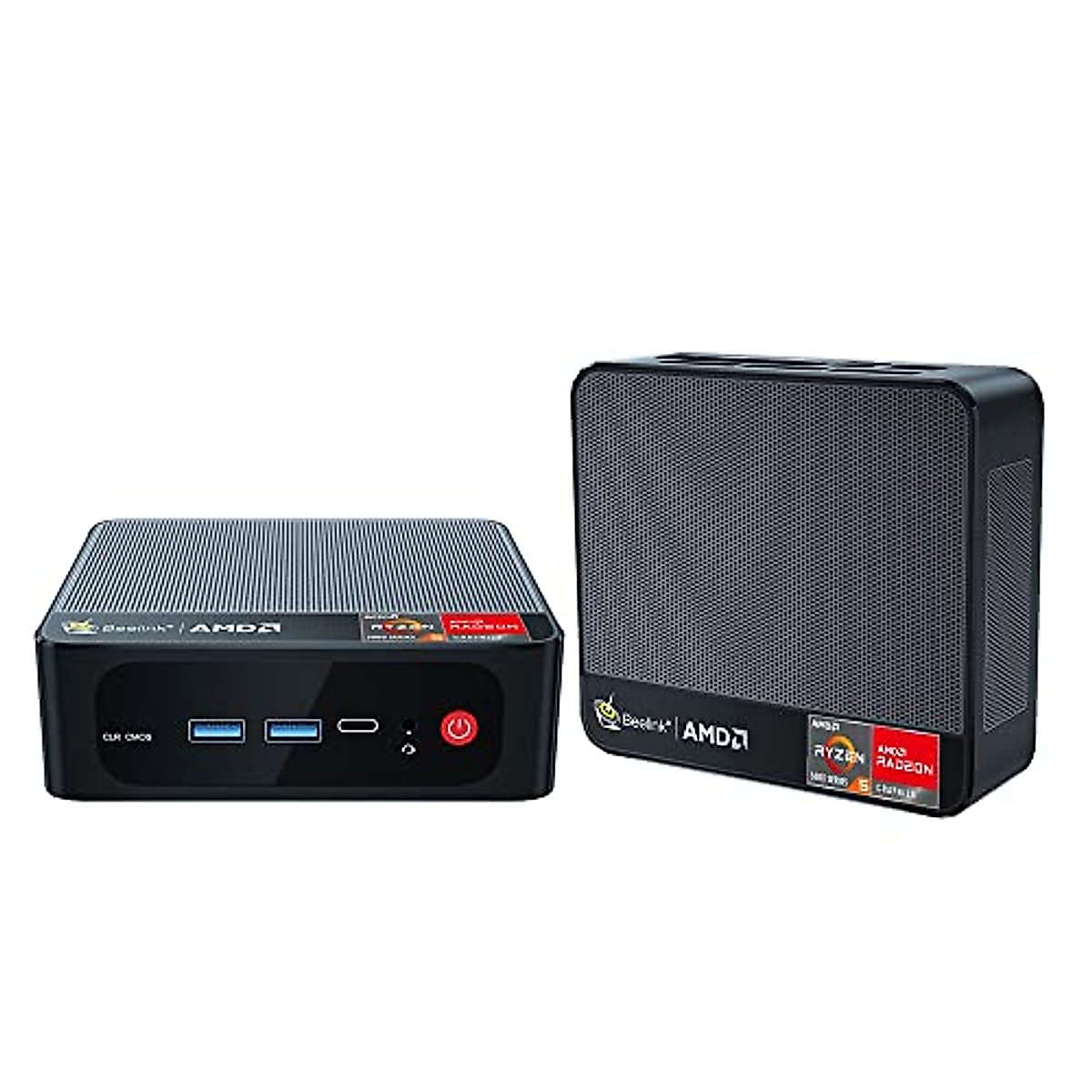 Beelink SER5 Ryzen Mini PC,Mini Computer Ryzen 5 5500U (7nm,6C/12T) up to4.0GHz, 16G DDR4 RAM/500GB Mini Gaming PC Small Computers Supports 4K WiFi6E BT5.2