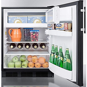 Summit CT663BK 24" Compact Refrigerator in Black