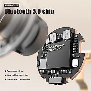 ESSONIO Bluetooth Headphones Wireless Bluetooth Neckband Headphones Neckband Bluetooth Earbuds Headset Noise Cancelling with Microphone Magnetic(in-Ear-Black)