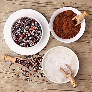 Arroyner 30 PCS Mini Wooden Spoon Mini Bamboo Spoons Small Bath Salt Spoon Small Spice Spoons for Sugar Scrubs, Spices, Bath Salts, Cooking