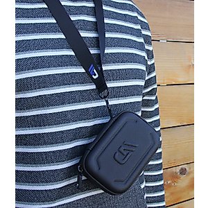 CASEMATIX Retro Handheld Game Console Case Compatible with HigoKids QS4 Portable Retro Video Game Player, Mademax RS-1 Gaming Console, E-MODS Arcade Pocket Player and More Up to 4.75", Black Case Only