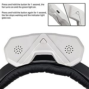 8VR Air Circulation Facial Interface (Upgraded Version) Compatible with Oculus/Meta Quest 2 Accessories, Cooling Fan with Soft PU Face Pad, Relieve Lens Fogging and Heat Accumulation