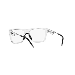 Oakley Men's Ox8028 Nxtlvl Square Prescription Eyewear Frames, Polished Clear/Demo Lens, 58 mm