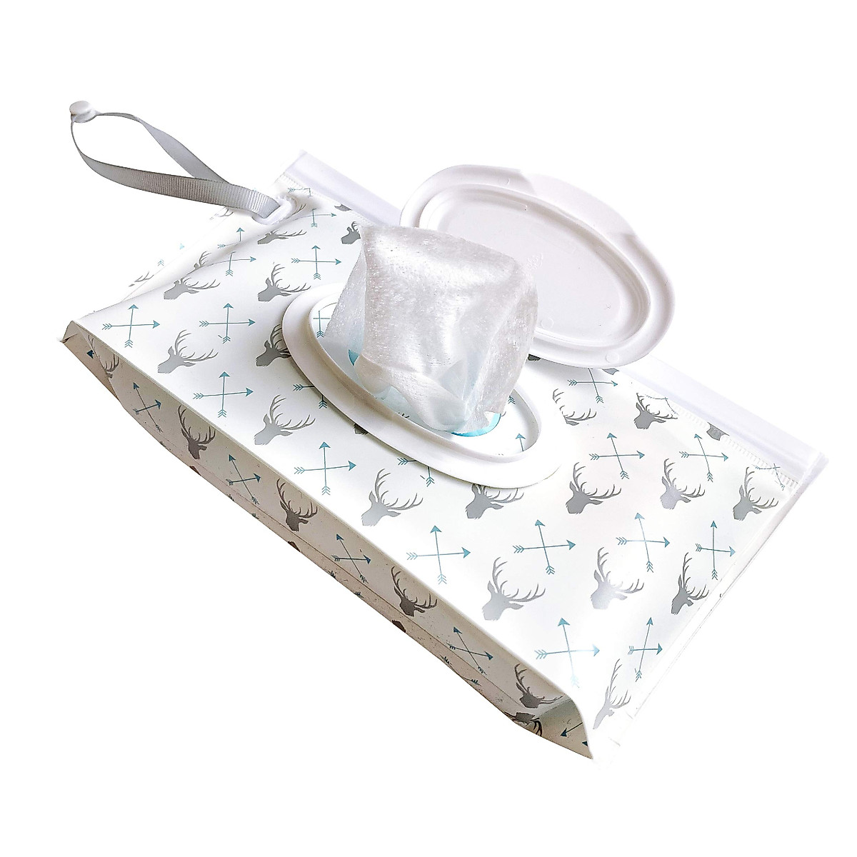 Baby Wipe Dispenser Set Baby Wipes Case and Pouches, Baby Wipe Holder Keeps Wipes Fresh, Perfect Look Wipe Containers with Sealing Design