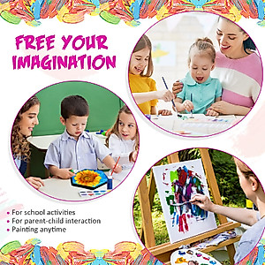 Jeyiour 18 Pcs Stretched Canvas Blank Painting Canvas 6 Inch Hexagon Triangle Square Canvases for Painting Cotton Blank Canvas with Frame Panel for Acrylic Pouring Oil Painting, Black and White