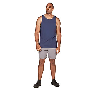 Colosseum Active Men's Performance Four Way Stretch Weight Lifting Tank Top (Navy, Small)