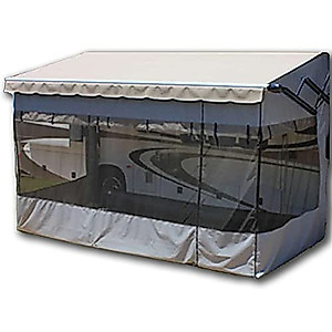 ShadePro - Villa RV Awning Screen Room - Add Room for Your Family Under Your RV Awning - Camper Screen Room for RV Patio or Porch Enclosure - Size 18 feet
