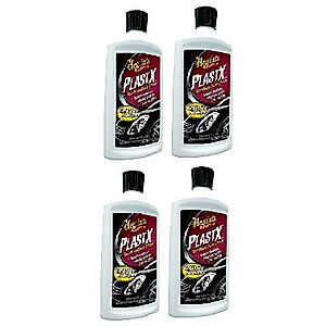 MEGUIAR'S G12310 PlastX Clear Plastic Cleaner & Polish - 10 oz. (4 Pack)