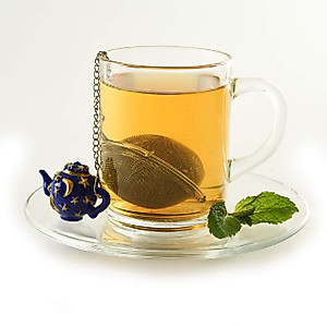 Norpro Stainless Steel 2-Inch Mesh Tea Infuser Ball with Teapot Weight, One Size, Silver