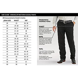 Wrangler mens Pleated Front Casual Pants, Black, 44W x 30L US