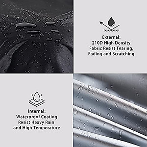 ALSTER Patio Table Covers Waterproof for 4-6 Seat, Outdoor Furniture Covers(90" L x 63" W x 30" H), Rain Snow Dust Wind-Proof