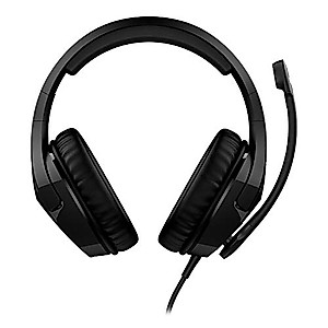 HyperX Cloud Stinger S – Gaming Headset, for PC, Virtual 7.1 Surround Sound, Lightweight, Memory Foam, Soft Leatherette, Durable Steel Sliders, Swivel-to-Mute Noise-Cancelling Microphone, Black