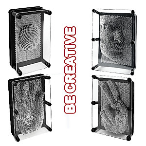 ArtCreativity 3D Pin Art Toy (Pack of 2) - Large 5x7 & Small 3.5x5 Sensory Boards for Kids & Adults - Autism-Friendly, Durable, Creative Gift Idea