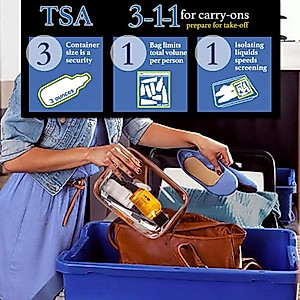 Clear Makeup Bags, 4pcs Cosmetic Makeup Bags Set TSA Approved Transparent Travel Toiletry Bag Waterproof Leakproof Carry On Airport Cosmetic Organizer Pouch with Zipper for Women Men