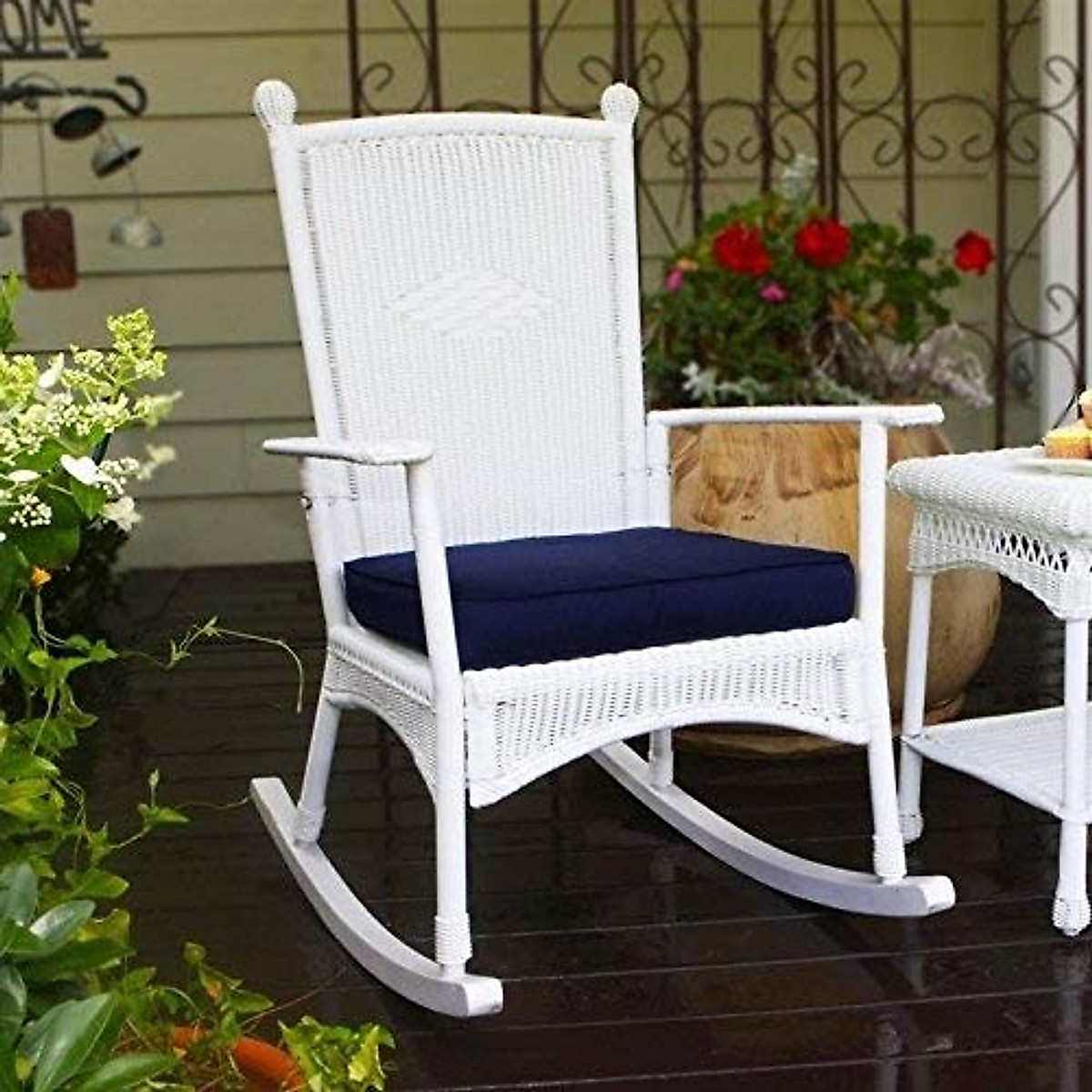 Tortuga Outdoor Portside Classic Rocking Chair, White Coastal