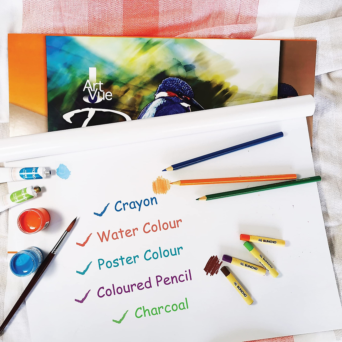 3 Pack of Artvue A3 Sketch Book or Drawing Book, 11.7" x 16.5", 18 Sheets Per Pack, 91lbs(135gsm), Acid-Free Drawing Paper, Artistic Drawing, Watercolor and Sketch Book for Kids and Beginners Artist