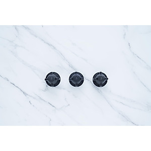 SENTO Bathtub and Shower 3 Handle Tub Trim Set For Central Brass Faucets Bathtub Shower, 10L-11H, 10L-11C, 10L-13D, Easy Installation, Heavy Duty Metal, Matte Black