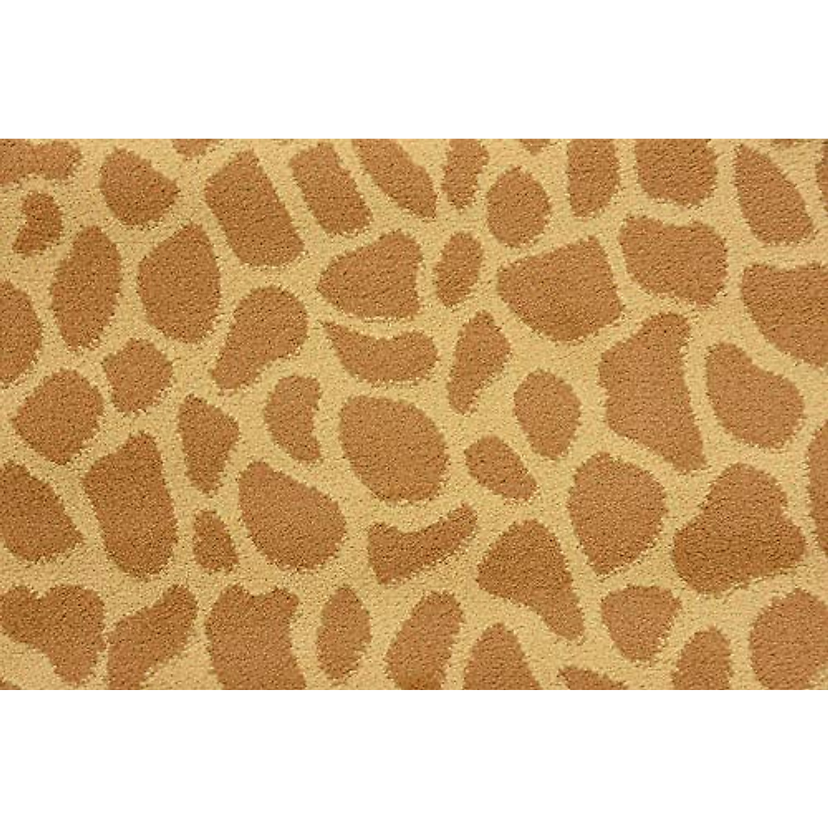 Unique Loom Wildlife Collection Animal Inspired with Giraffe Print Design Area Rug, 3 ft 3 in x 5 ft 3 in, Yellow/Light Brown