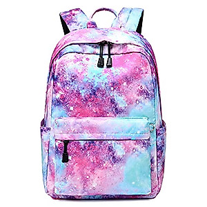 Ecodudo Cute Lightweight Galaxy Backpacks Girls School Bags Kids Bookbags (Galaxy Pink)