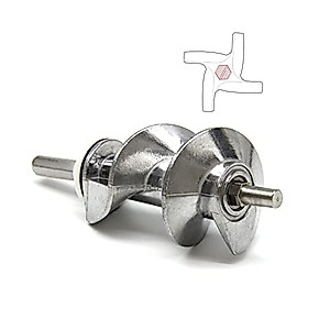 YUAILI store 115mm Meat Grinder Screw Auger Spare Parts Feedscrew SS-989843 Fit For Moulinex HV2 ME20 HV3 HV4 DR7 ME4 ME51 HV8 Kitchen Appliance