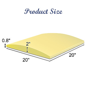 RunNico 20" x 20" Foam Cushion Couch Cushion Support - High-Density Living Room Sofa Sag Support - Anti Slip Sag Repair Replacement for Sofa Couch Loveseat Chair (2, yellow)