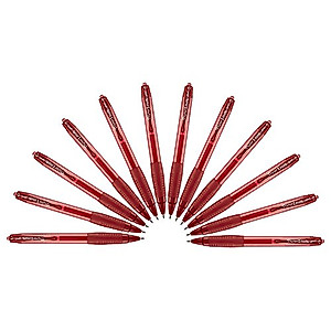 Paper Mate 1746326 Gel Pens, Medium (0.7mm), Red, 12 Count