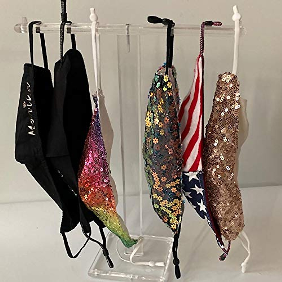 Acrylic Masks Stand - Face Masks Storage Rack Holder