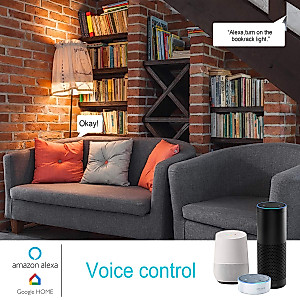 AICase Smart WiFi E27/E26 Light Socket, [2 Pack] Intelligent WLAN Home Remote Control Light Lamp Bulb Holder Compatible with Alexa and Google Home-White