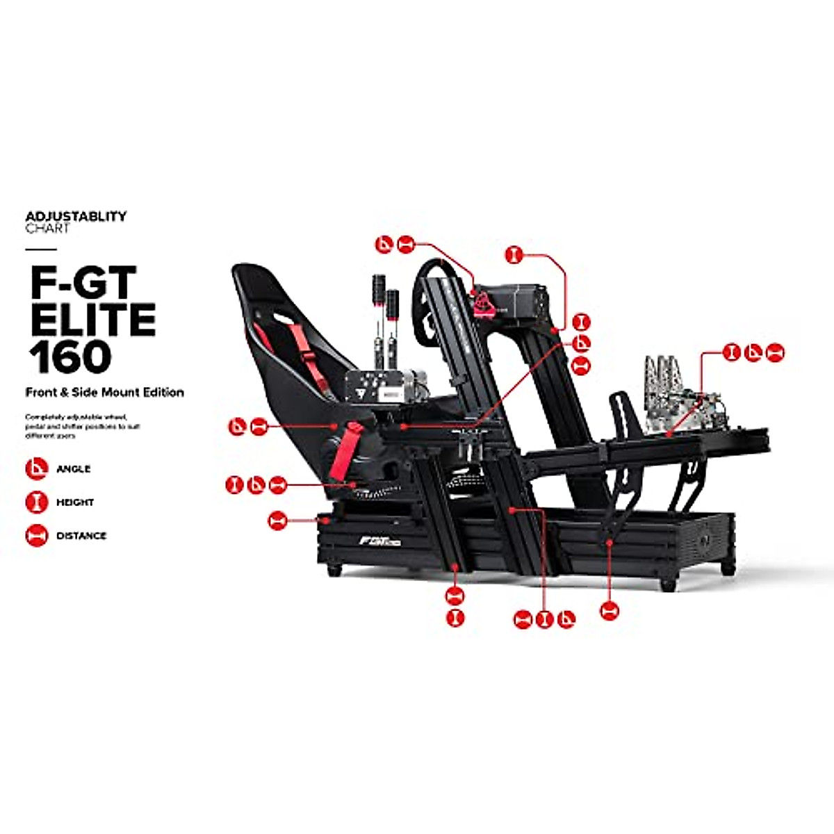 Next Level Racing F-GT Elite 160 Side & Front Plate Edition (NLR-E026)