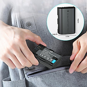 LP LP-E6, LP-E6N Battery 2-Pack, Rechargeable 2600mAh Large Capacity Replacement Batteries for Canon EOS 5D Mark II III IV, 5DS, 5DS R, 6D, 6D Mark II, 7D, 7D Mark II, 60D, 70D, 80D, 90D