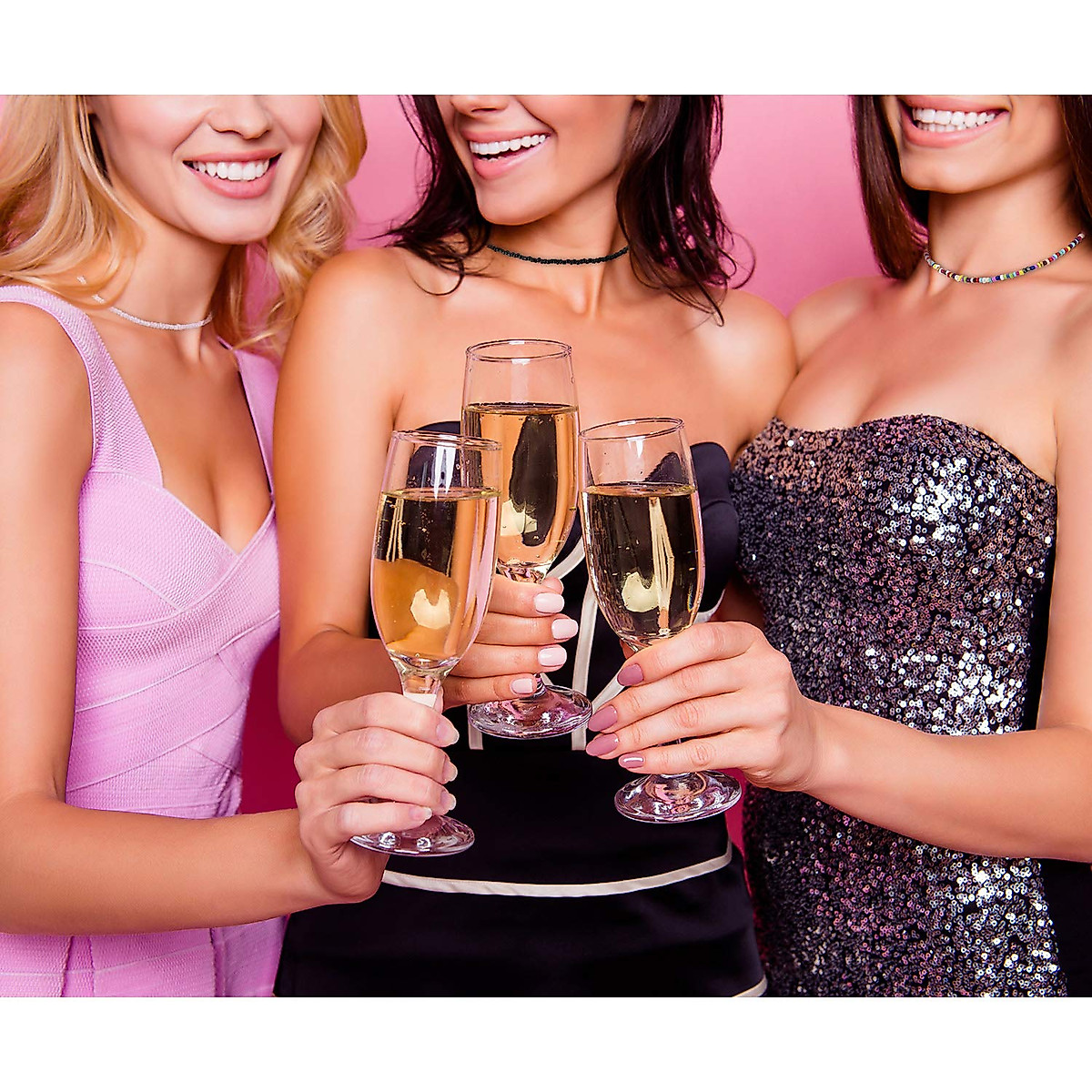 Hicarer 12 Pieces Boho Seed Bead Choker Necklace Colorful Bead Necklaces Rainbow Beach Bead Choker Necklaces for Women