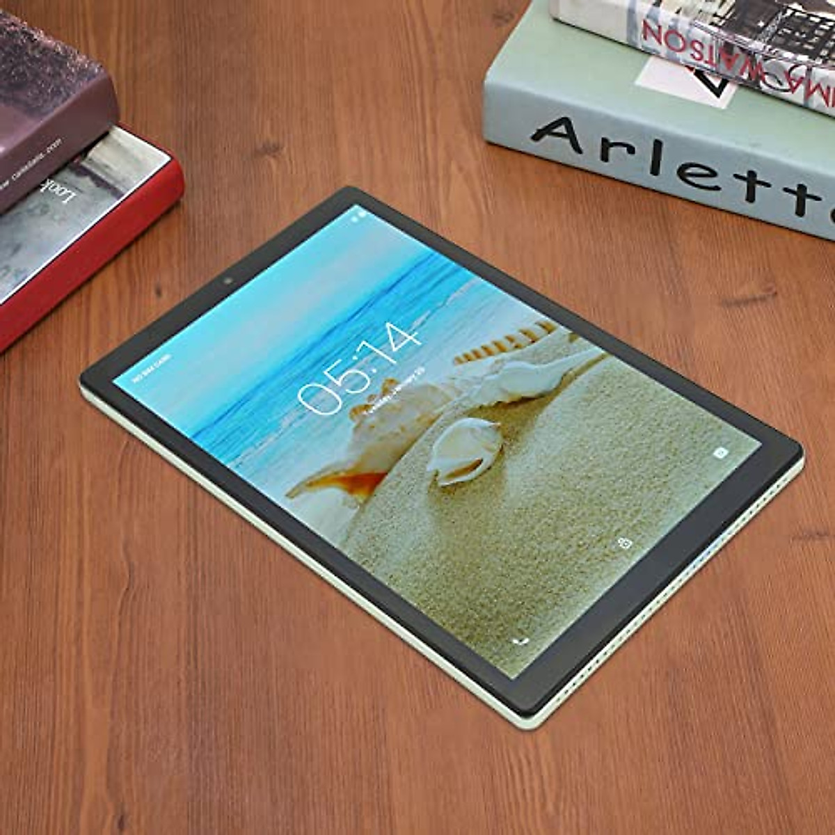 Cosiki Gaming Tablet, 4GB 64GB 100-240V 3G Network Green Tablet PC for Office (US Plug)