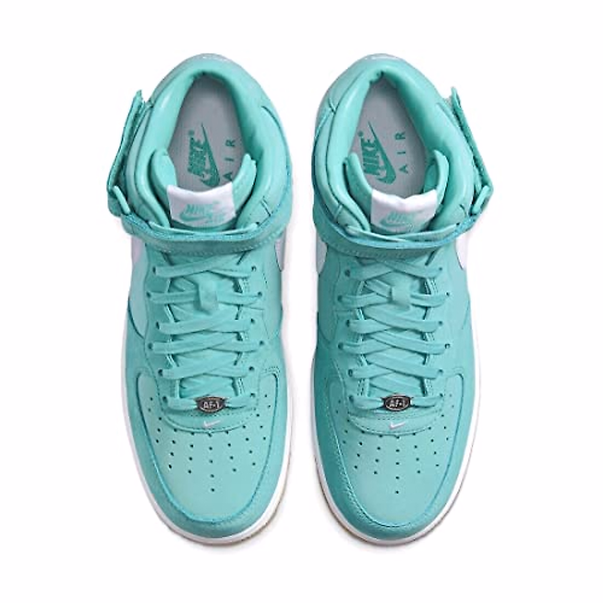Nike mens Air Force 1 Mid Premium Shoes, Washed Teal/White-gum, 9