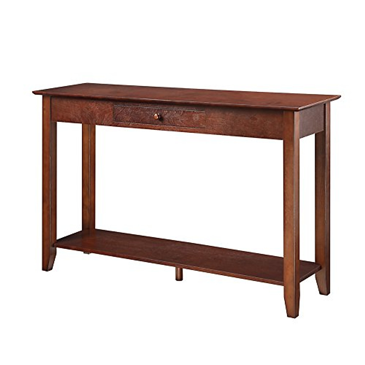 Convenience Concepts American Heritage 1 Drawer Console Table with Shelf, Espresso