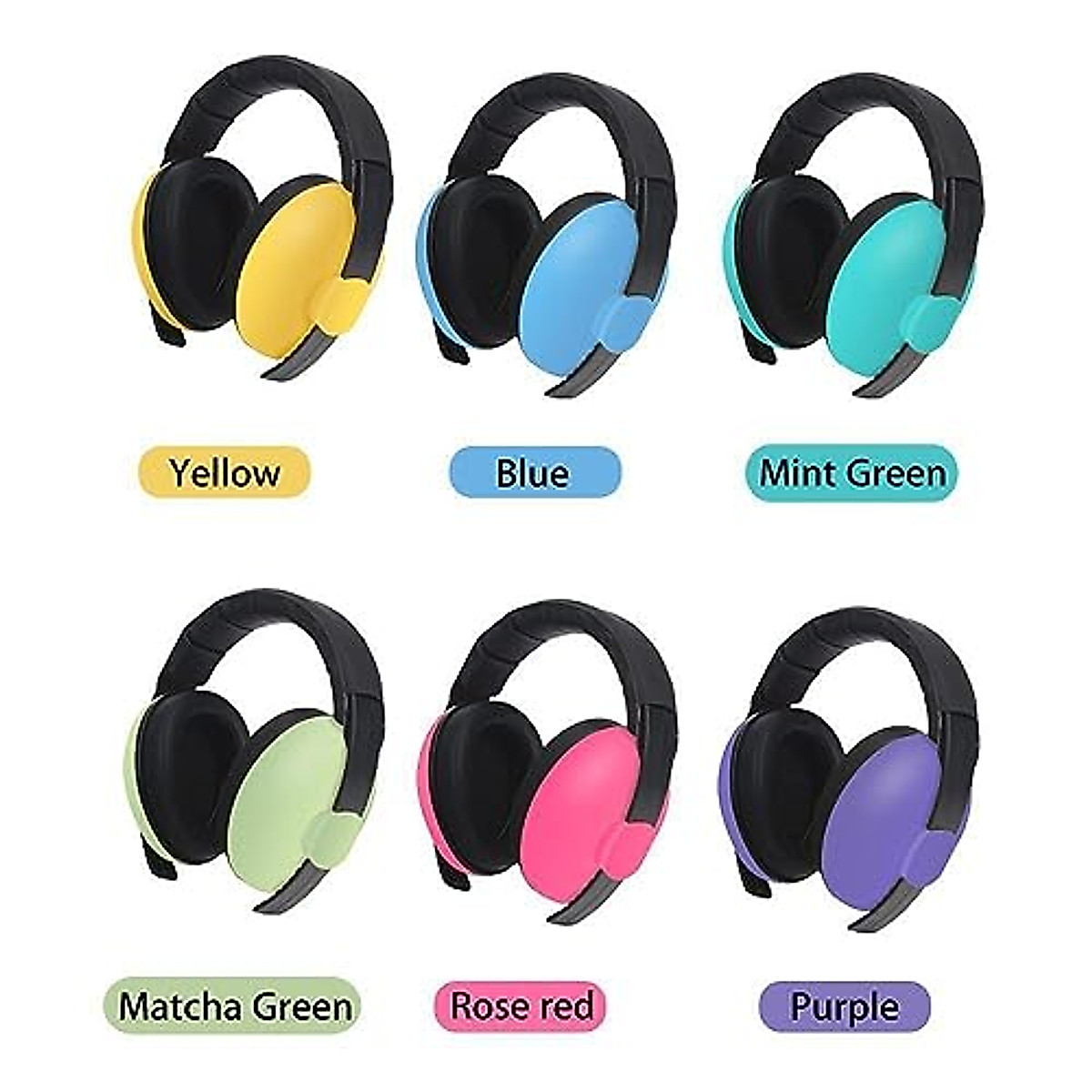 WEISIPU Ear Defenders Kids Children Hearing Protectors Baby Noise Cancelling Ear Muffs (Purple)