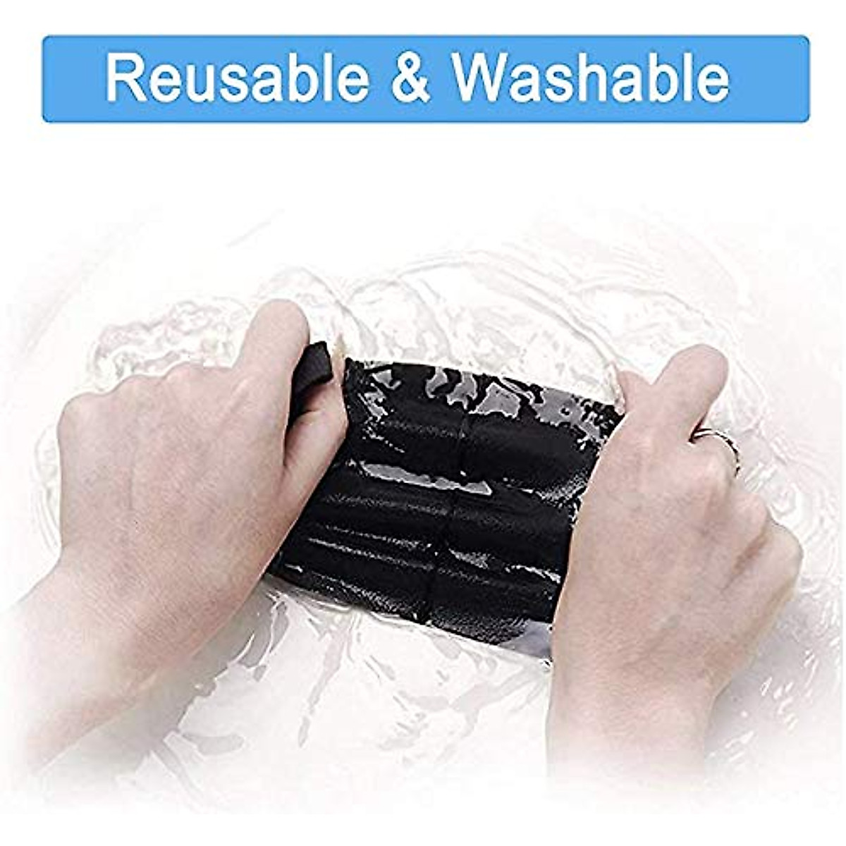 Simpli-Magic Reusable Face Mask, One Size (Pack of 20), Black/White, 20 Pack