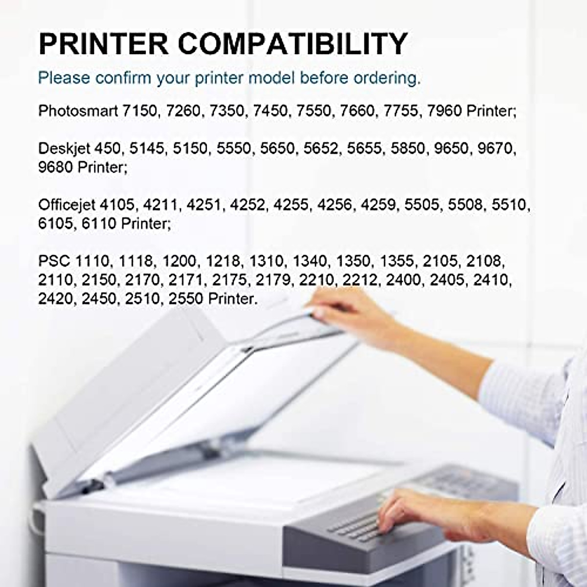 GPC Image Remanufactured Ink Cartridge Replacement for HP 56 57 Ink High Yield to use with Deskjet 5550 5650 5150 5850 Photosmart 7260 7450 7150 7350 Printer (1 Black, 1 Tri-Color, 2-Pack)