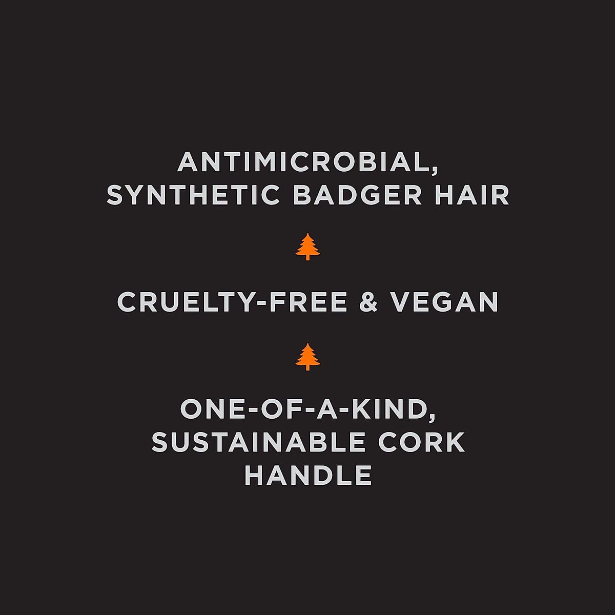 Pacific Shaving Company Sustainable Cork Handle Premium Synthetic Hair Shave Brush 1 ea