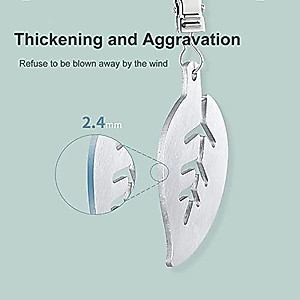 Rumtut Tablecloth Weights Set Stainless Steel Tablecloth Pendant Table Cover Weights Clips for Outdoor Party Picnic Garden Tables Decoration, 8 Pack