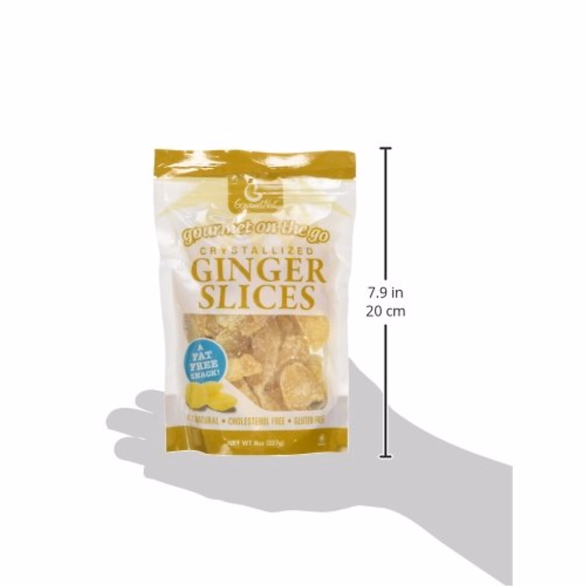 GourmetNut Gourmet on the Go Crystallized Ginger Slices (2 Pack)