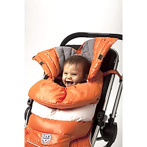 7AM Enfant Baby Shield Extendable Baby Bunting Bag Adaptable for Strollers, Orange Peel, Small