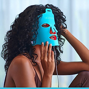 HigherDOSE Red Light Therapy Face Mask - Reduce Fine Lines and Wrinkles - Rejuvenates Skin and Enhances Natural Glow