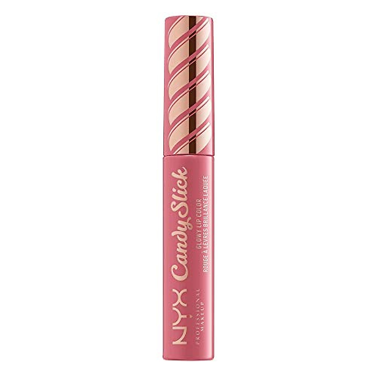 NYX PROFESSIONAL MAKEUP Candy Slick Glowy Lip Color Gloss - Cream Bee (Dusty Rose)